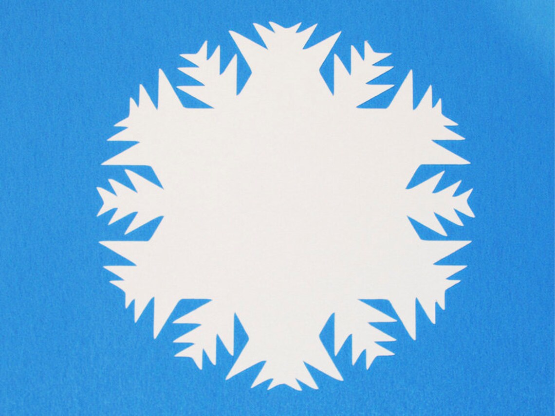 25 White Snowflake Paper Die Cuts/ Snowflake Die Cut / - Etsy