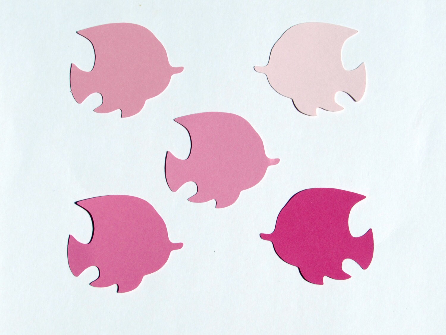 Pink Fish Die Cuts /25 Pc Set/ Paper Fish Die Cuts/ Pink - Etsy