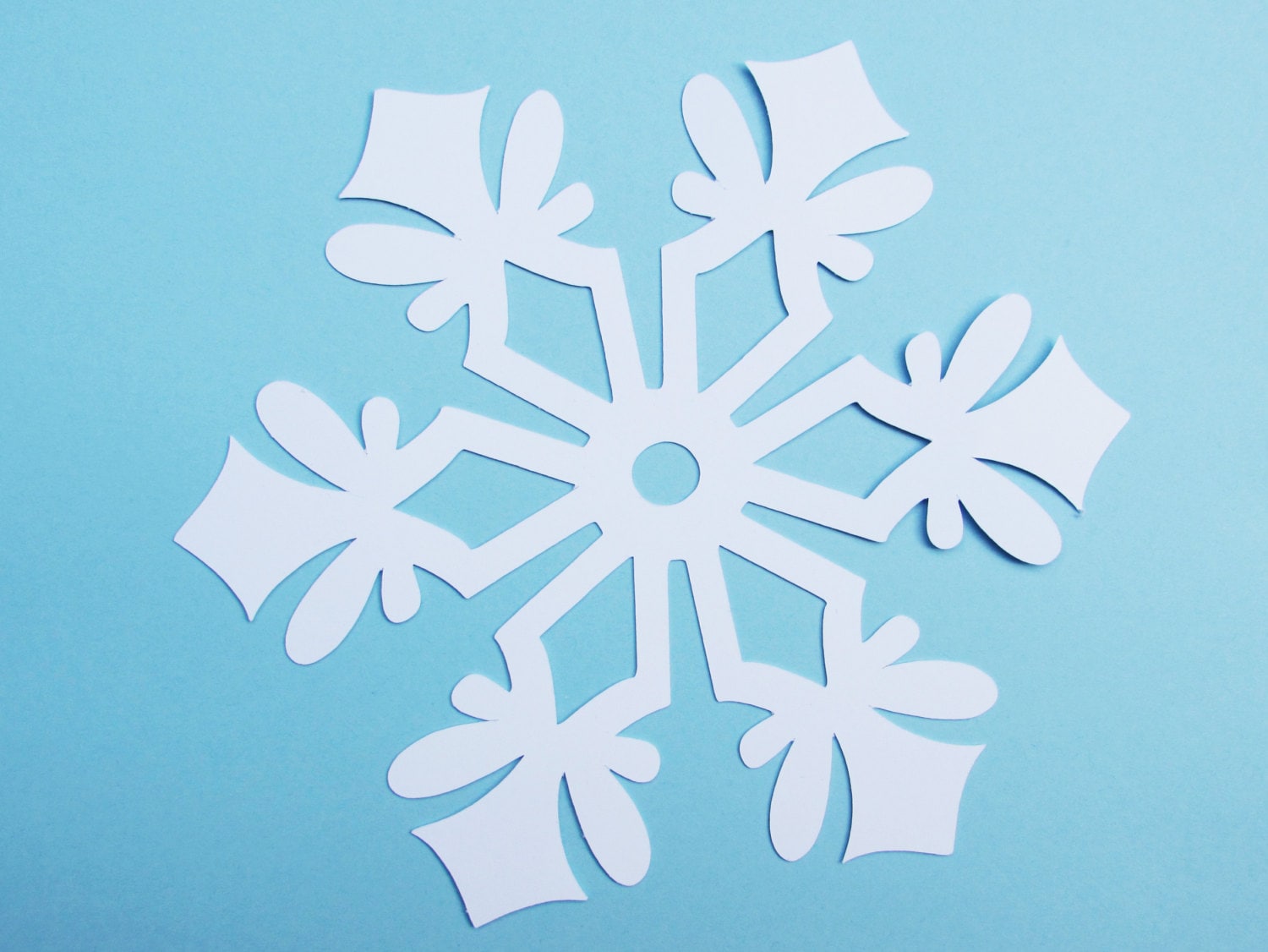 Paper Snowflake Cutouts Snowflake Die Cuts White Snowflakes - Etsy