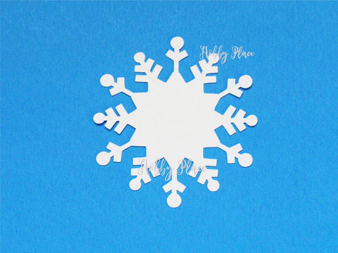Paper Snowflakes Cutouts White Snowflake Die Cuts Paper | Etsy