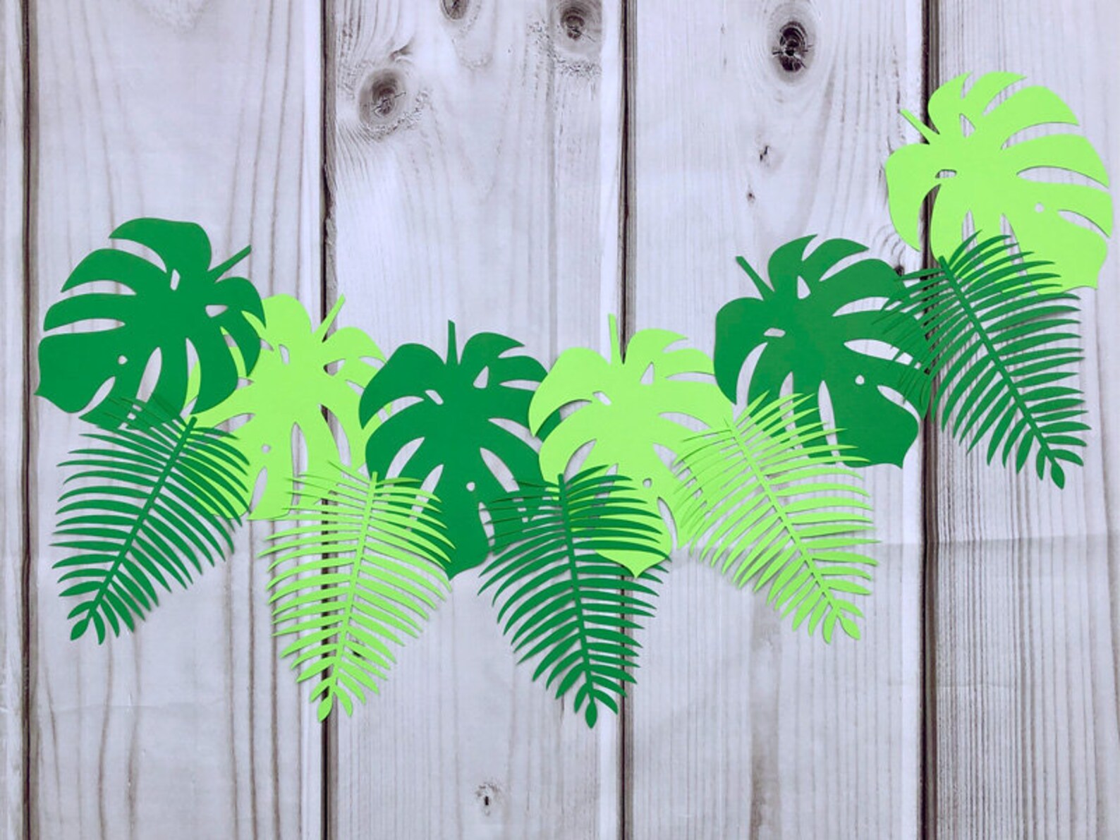 Tropical Paper Leaves Cutouts Large Tropical Leaves Palm - Etsy