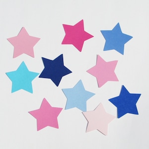 Blue Star Paper Die Cuts Paper Star Cutouts Paper Stars Blue Stars - Etsy