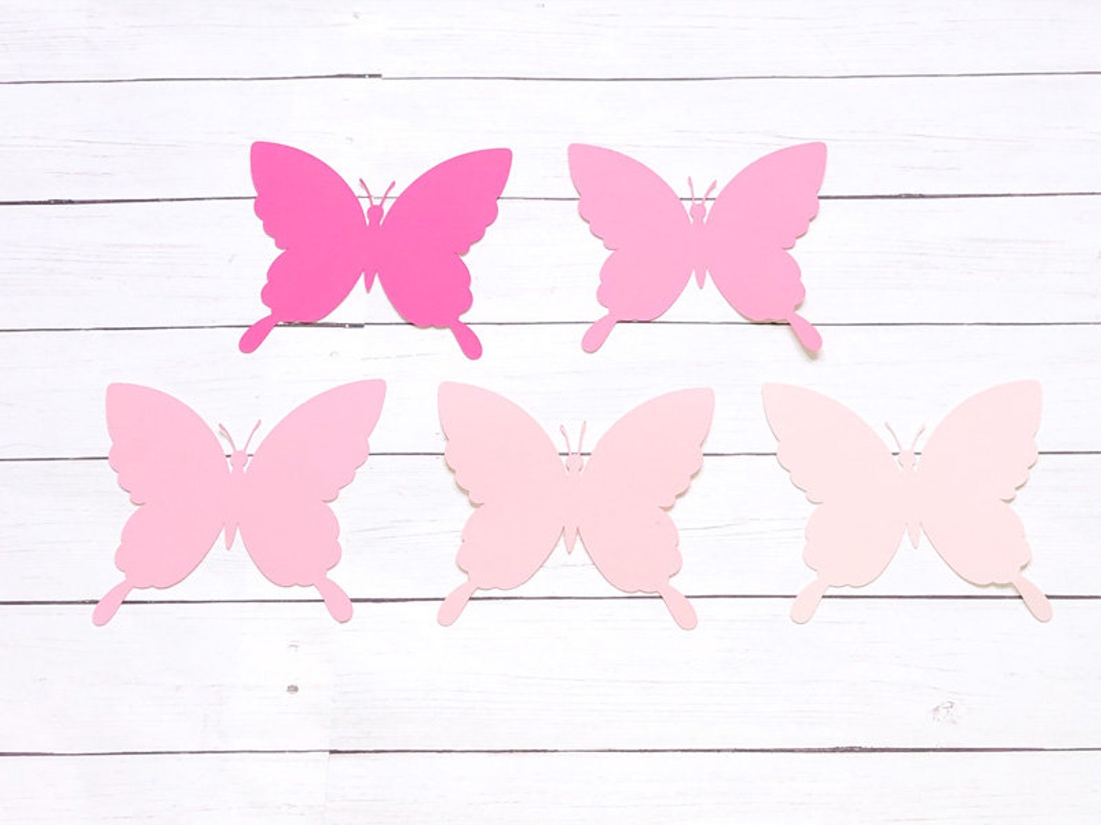 Pink Paper Butterfly Cutouts Pink Butterflies Cutouts Paper - Etsy