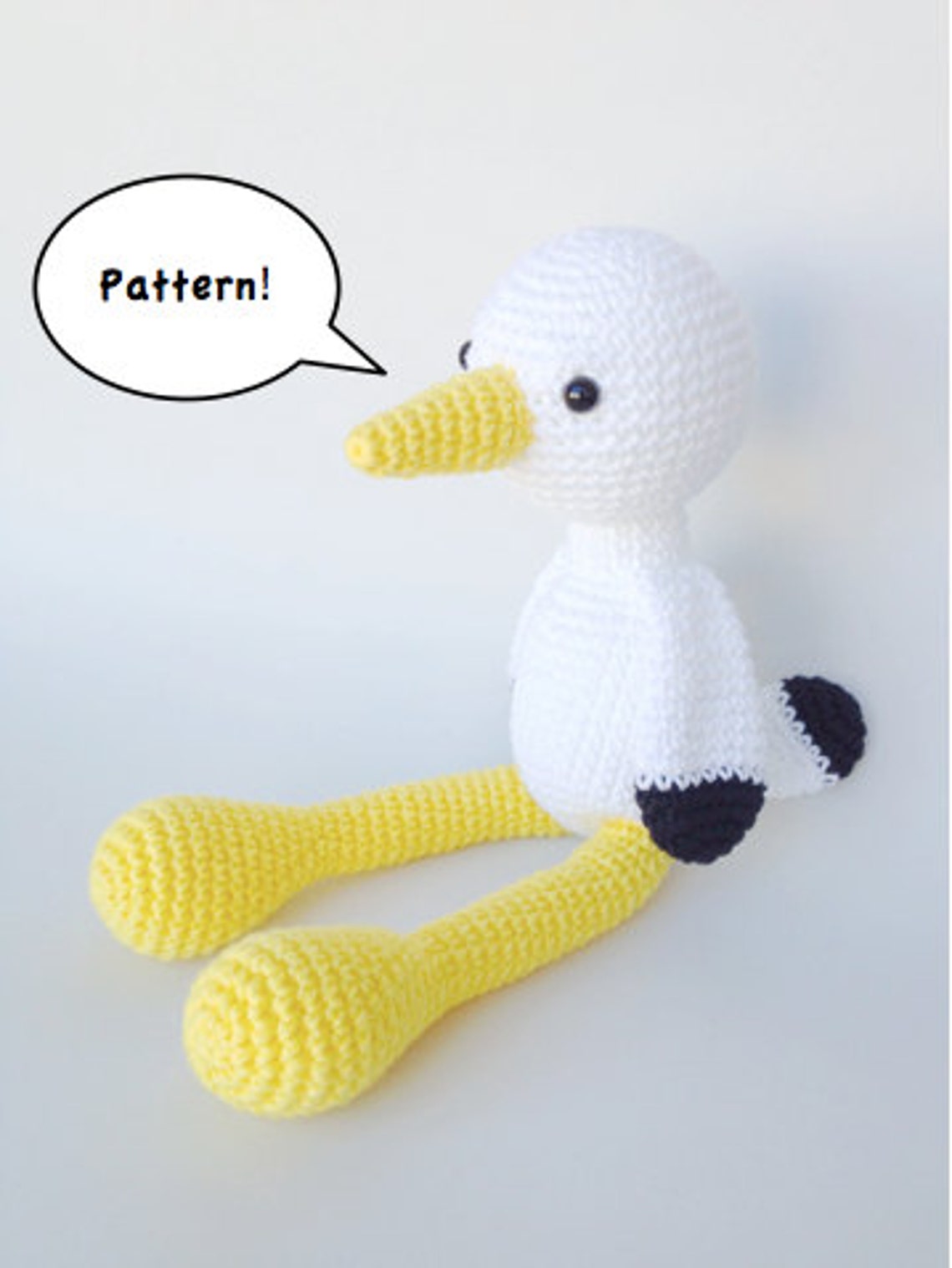 Amigurumi Stork Pattern Crochet Stork Pattern Amigurumi | Etsy