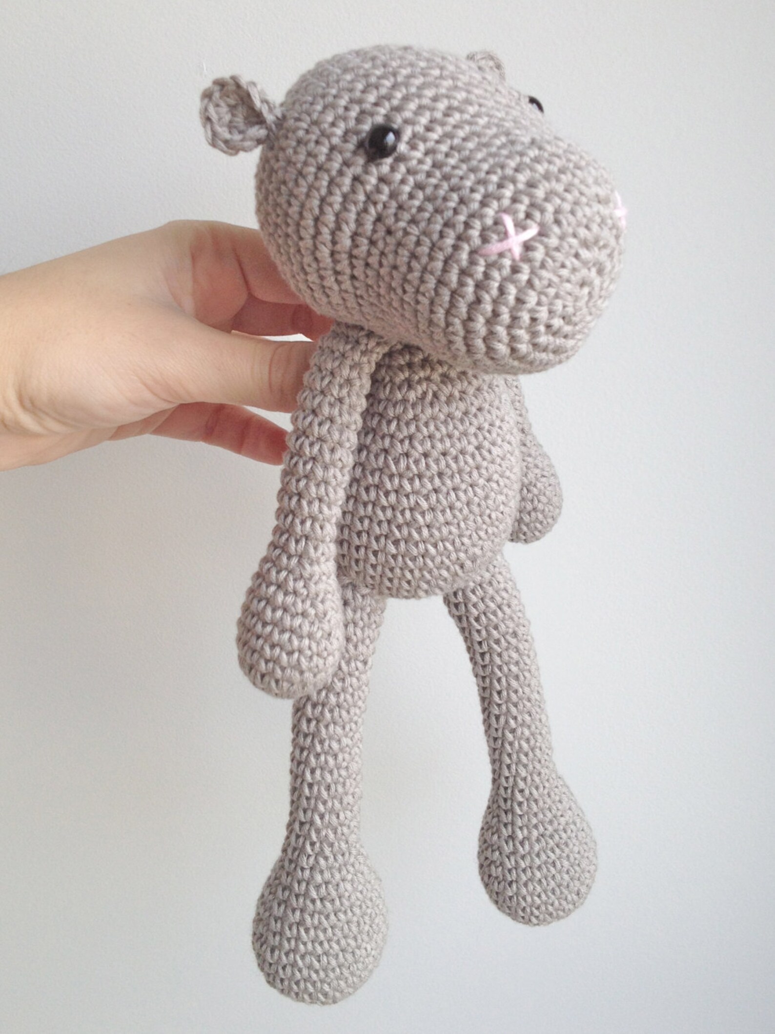 Hippo Plush Hippo Stuffed Animal Hippo Plushie Hippo - Etsy