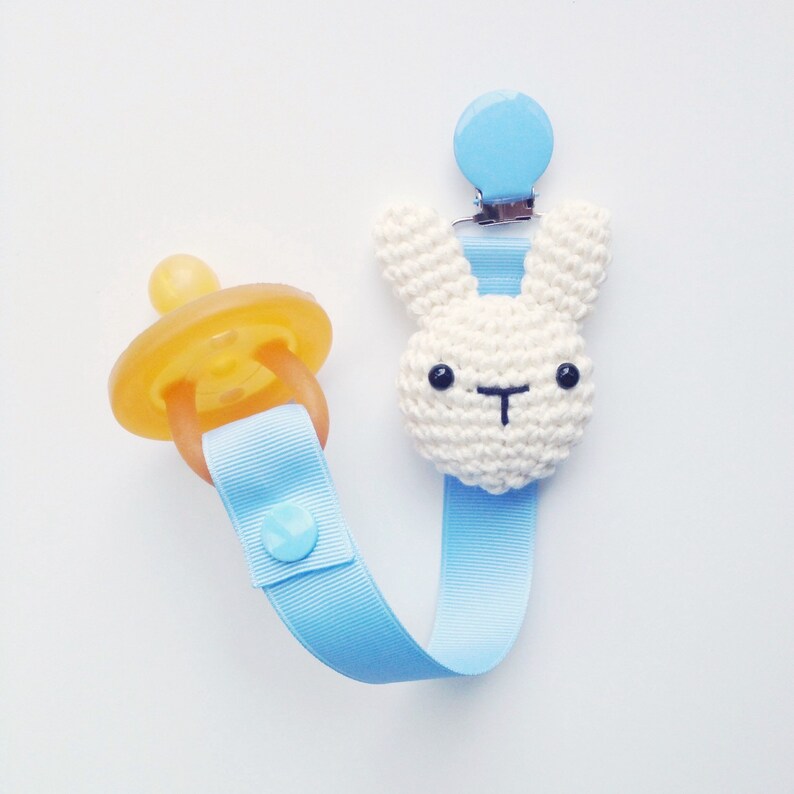 Bunny Pacifier Clip Bunny Paci Clip Ribbon Pacifier Clip - Etsy Nederland