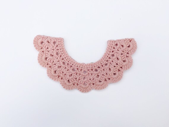Crochet Baby Collar Cotton Baby Collar Knit Baby Collar | Etsy