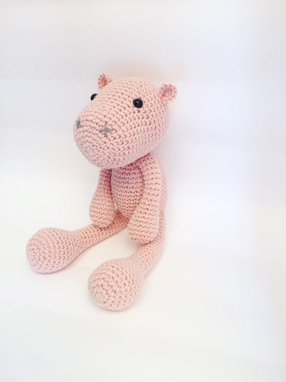 Hippo Plush Hippo Stuffed Animal Hippo Plushie Hippo | Etsy