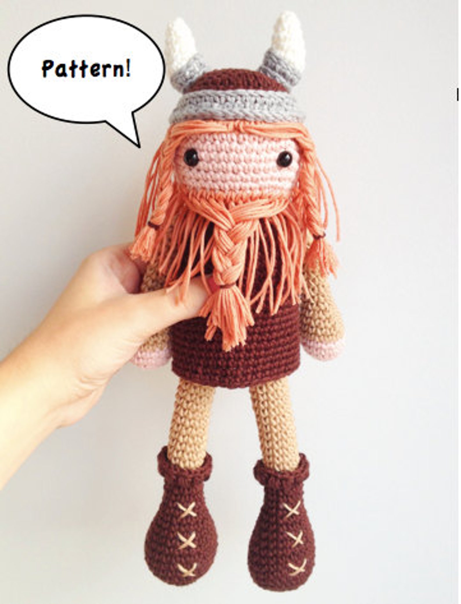 Viking Amigurumi Pattern Viking Crochet Pattern Crochet | Etsy
