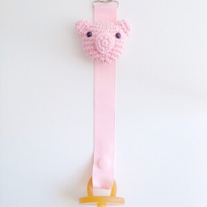 Pig Pacifier Clip Pig Paci Clip Ribbon Pacifier Clip Paci - Etsy