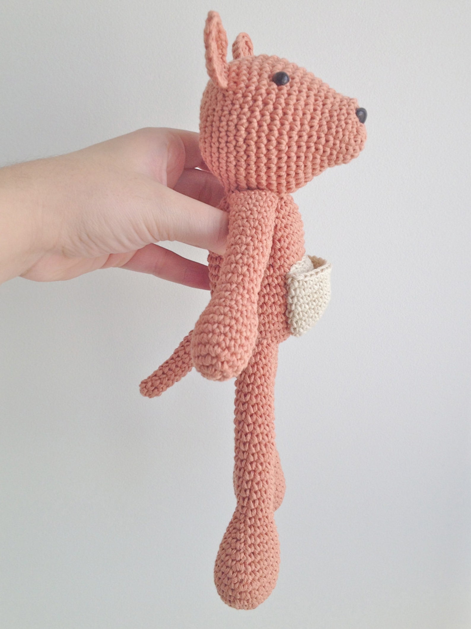Kangaroo Wallaby Amigurumi Pattern - Etsy