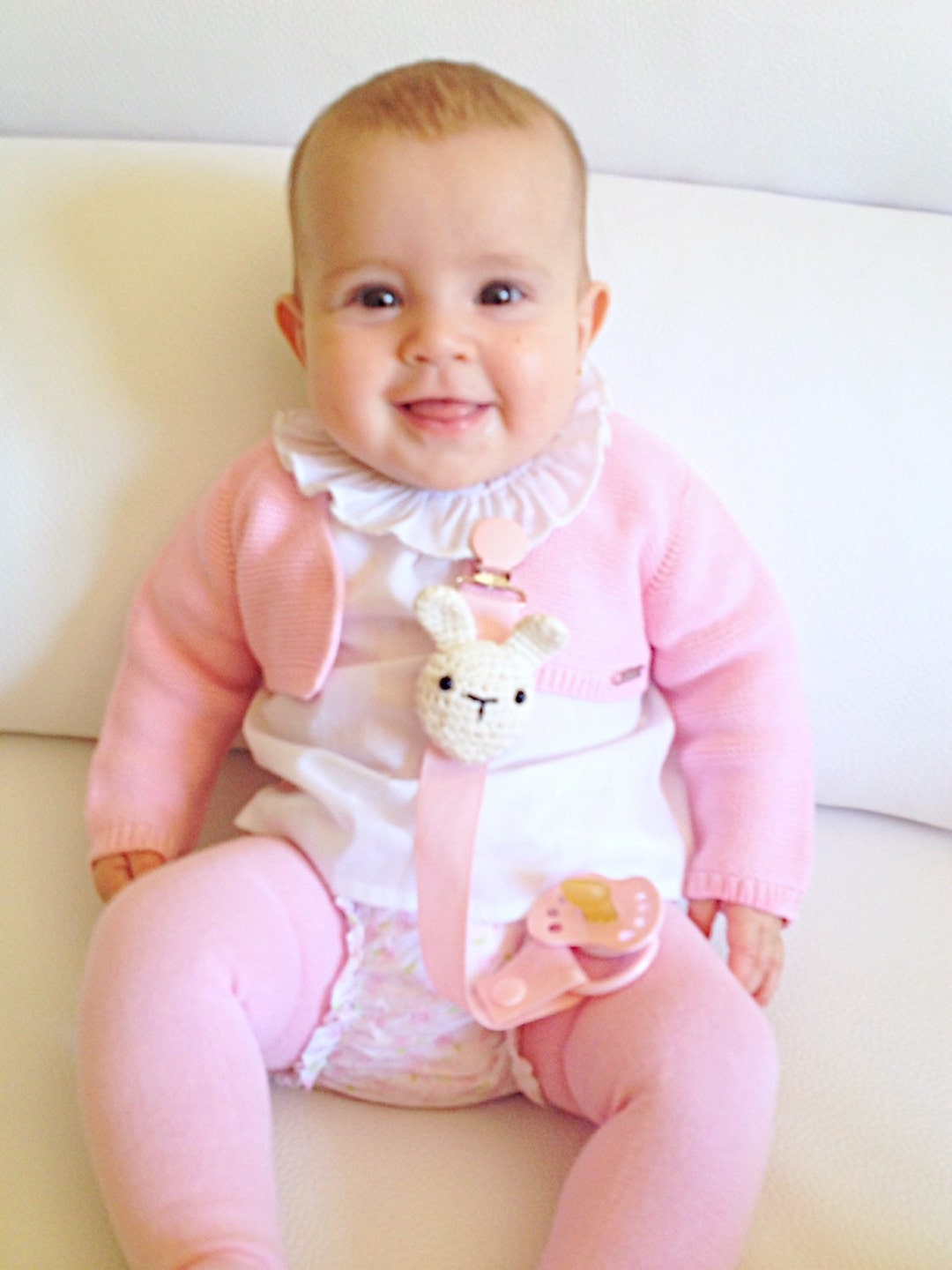 Bunny Pacifier Clip, Bunny Paci Clip, Ribbon Pacifier Clip, Paci Clip ...