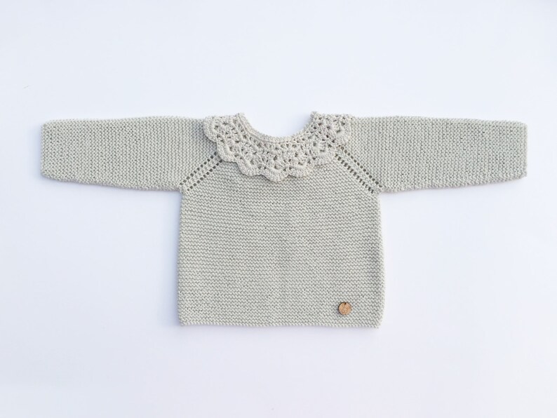 Crochet Baby Collar Cotton Baby Collar Knit Baby Collar | Etsy