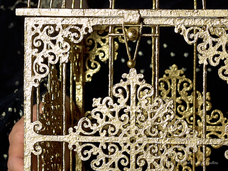 Gothic Card Box Wedding Centerpiece Birdcage for Taxidermy - Etsy