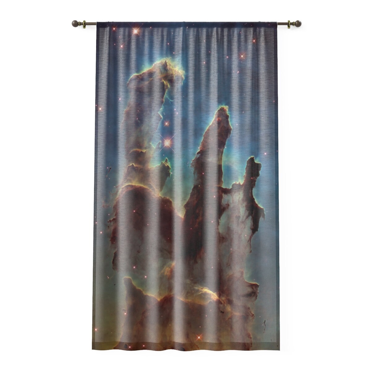 Space Window Curtain Pillars of Creation Curtainss Eagle - Etsy