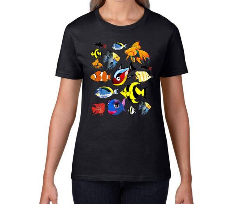 FISH TANK Aquarium T Shirt Tropical Colorful Fish Fishkeeping - Etsy