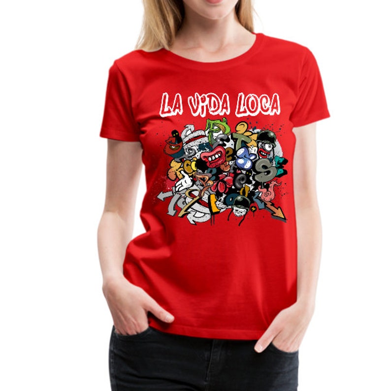 Love Life Shirt La Vida Loca T-Shirt Graffiti Art T-shirts | Etsy