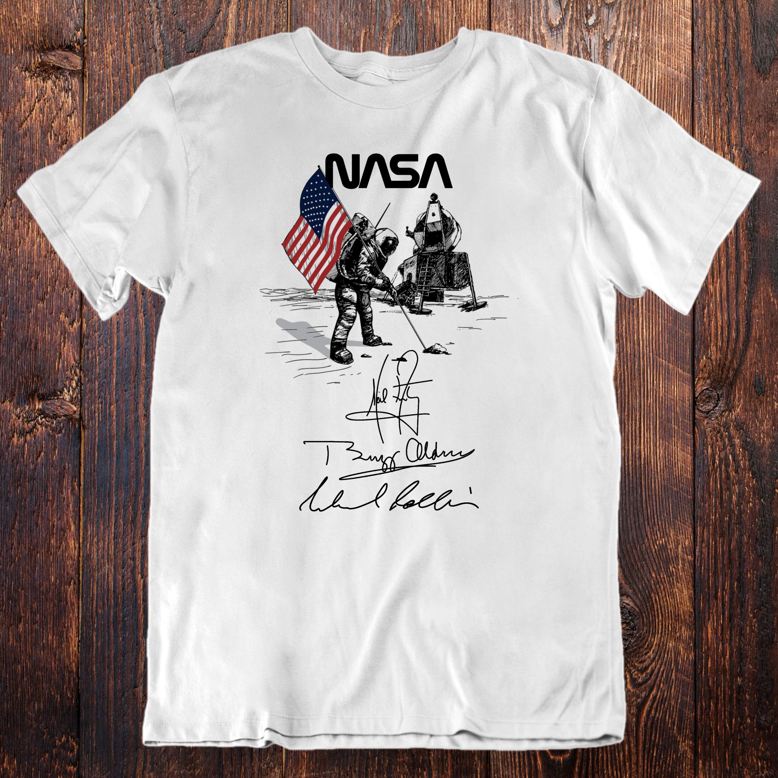 Apollo 11 Shirt Moon Landing NASA Space T-shirt Gift US Flag - Etsy