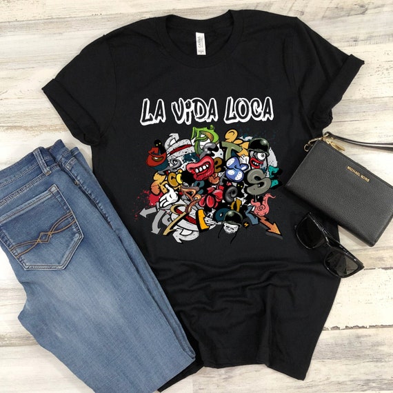 Love Life Shirt La Vida Loca T-Shirt Graffiti Art Tshirts Gift | Etsy