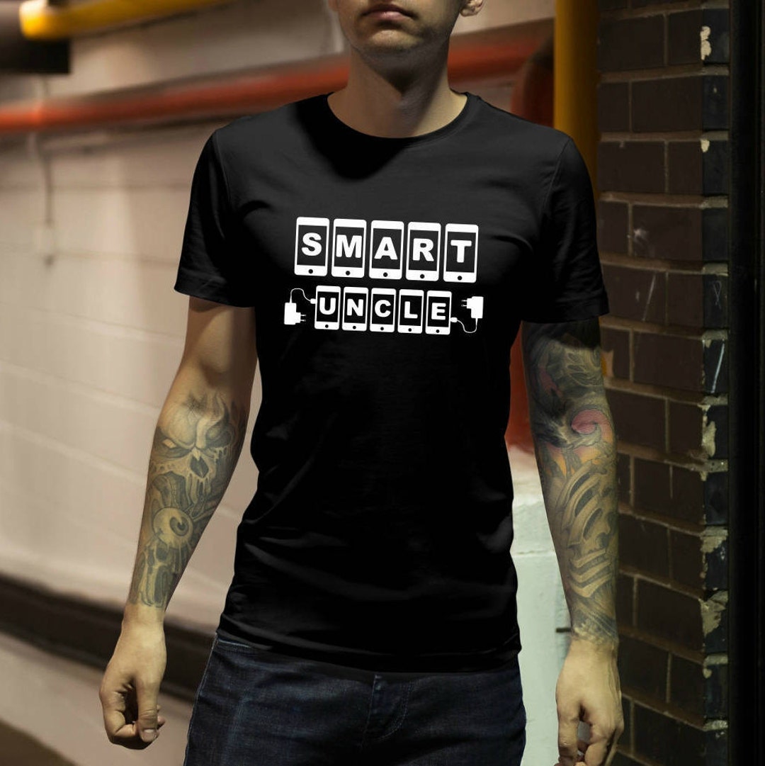 Uncle Shirt SMART UNCLE Gift Birthday Uncle T-shirt Smart Uncles Gift ...