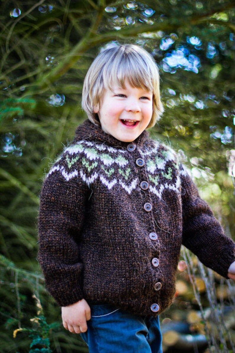 Icelandic Wool Sweater for Children - Etsy