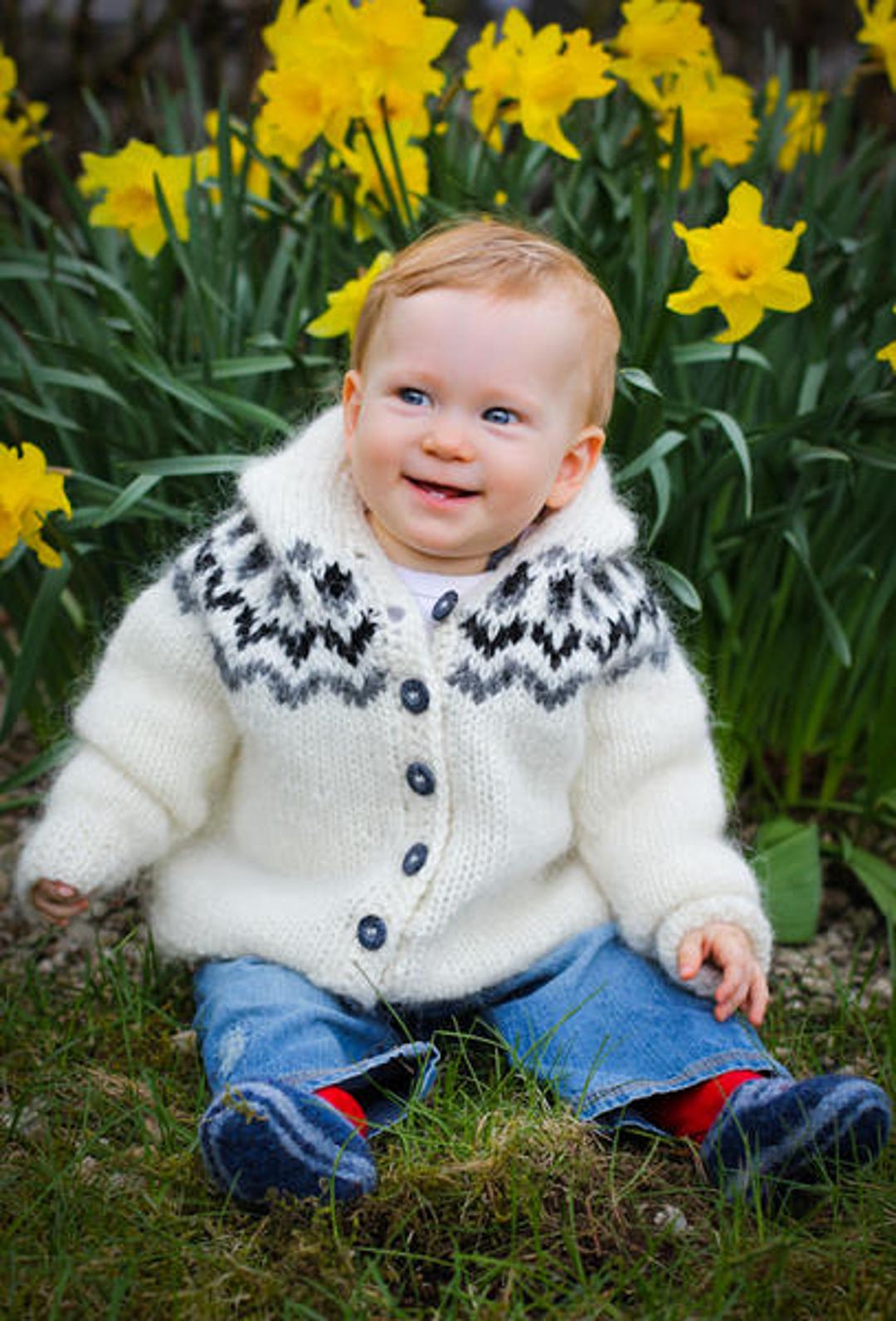 Icelandic Wool Sweater for Children - Etsy