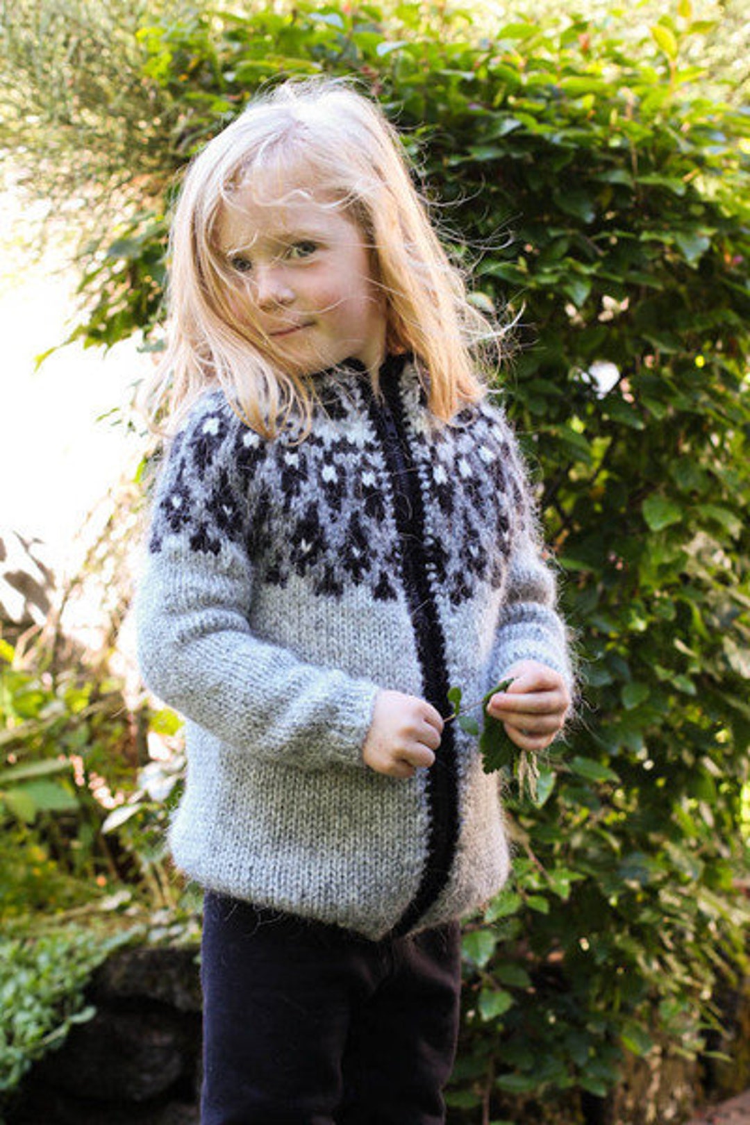 Handknitted Icelandic Wool Sweater for Kids - Etsy