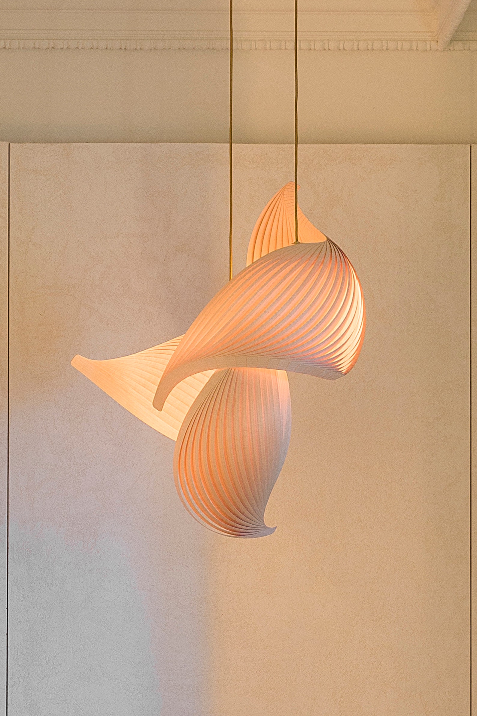 Wood Stairwell Light Pendant - Staircase Lighting Chandelier - US ...