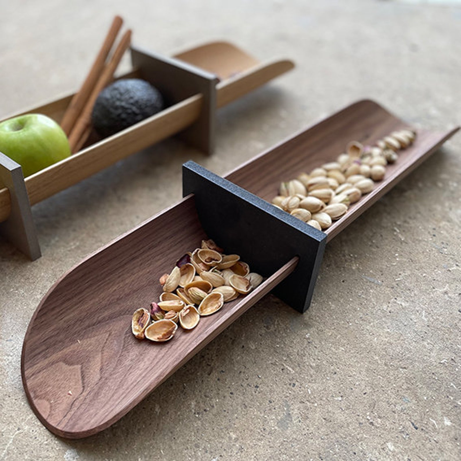 Wooden Nuts Serving Tray for Spring Kitchen Table Centerpiece Best ...