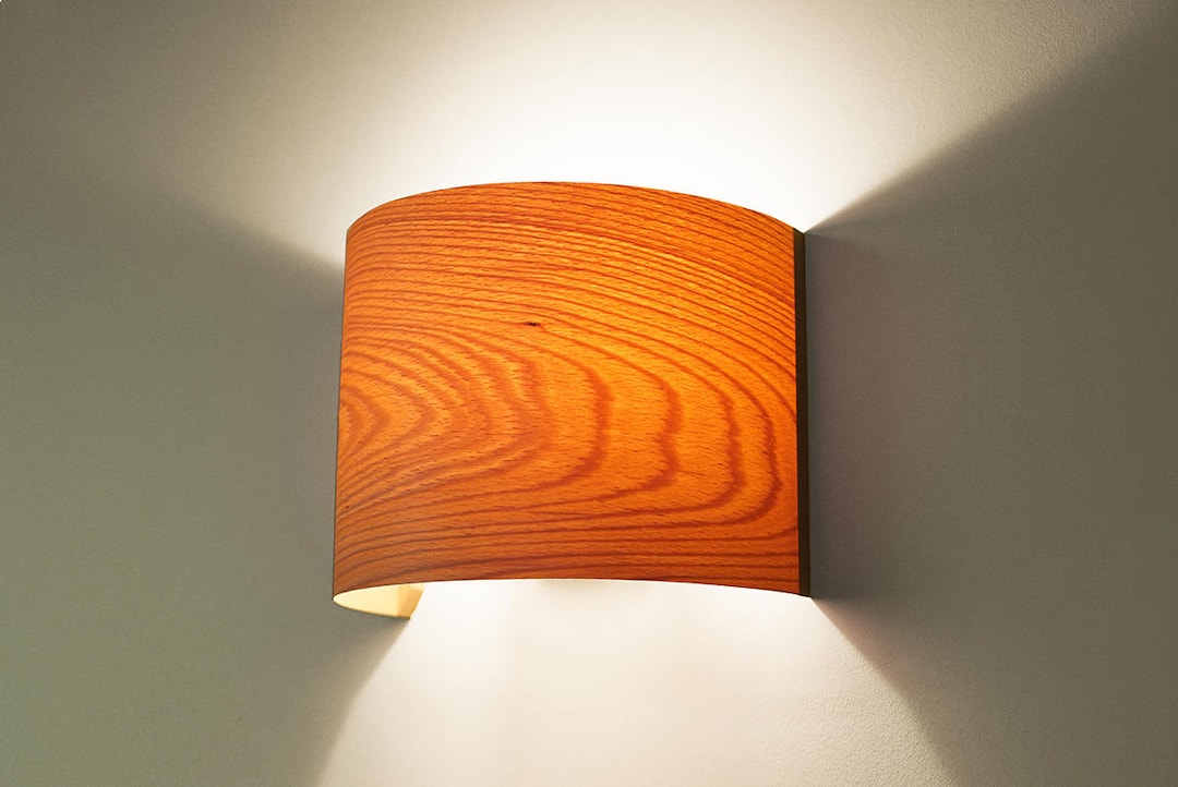 Wood Veneer Wall Sconce Porch Light Wall Lamp Wooden Wall - Etsy