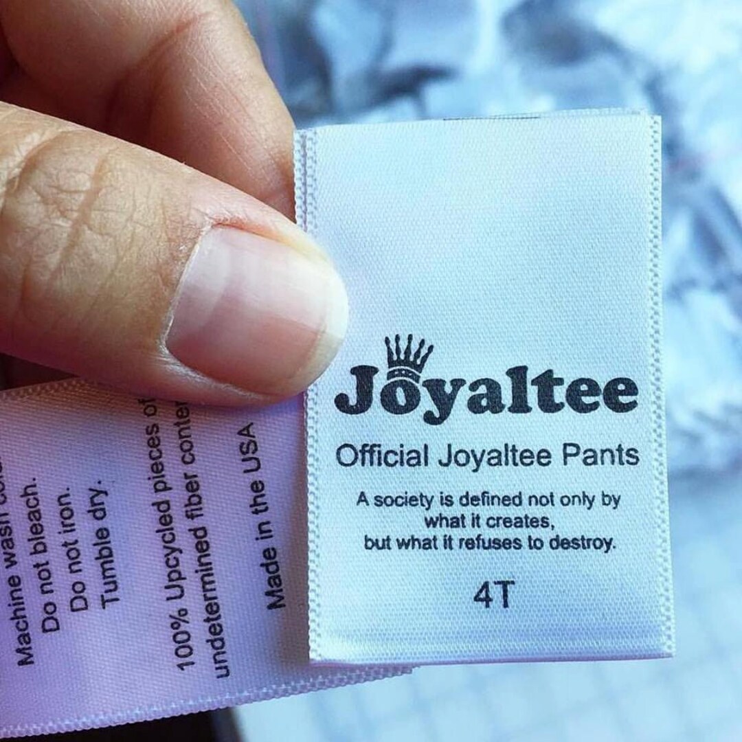 100 SILK SCREENED SATIN Custom Printed Labels - Etsy