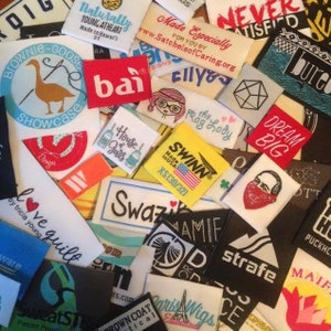 250 Wholesale Custom IRON ON Woven Logo Labels (USA) - Etsy