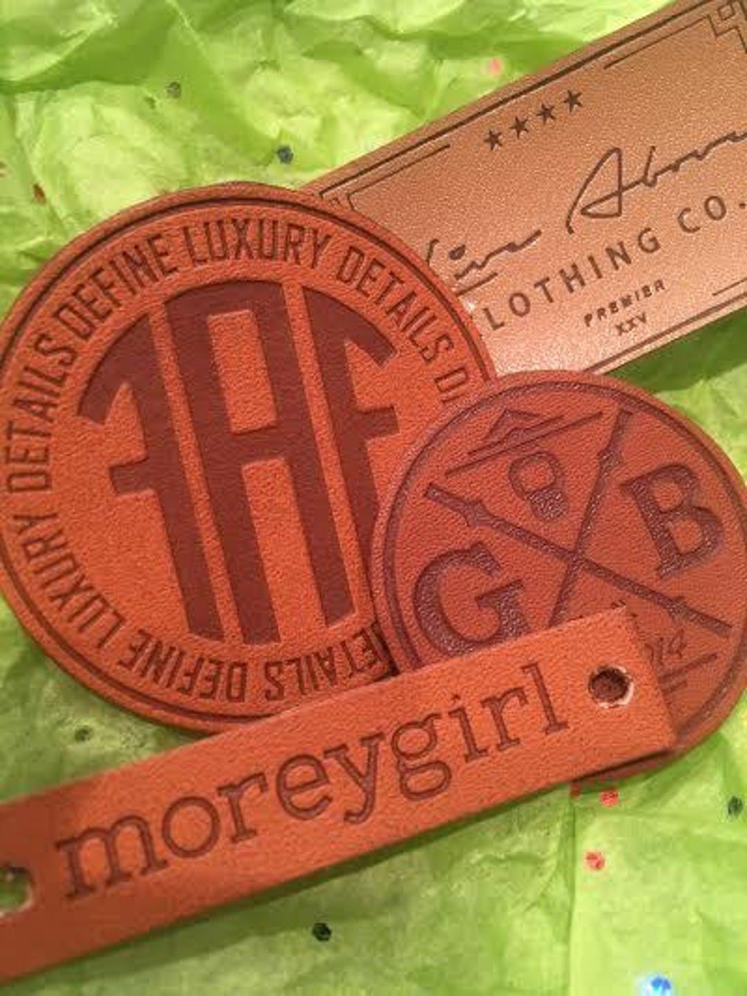 300 Genuine Leather Labels USA Leather Patches - Etsy