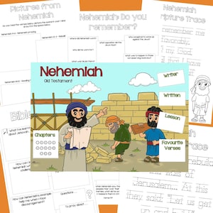 JW Kids Bible Activity - NEHEMIAH - PDF Download - Etsy