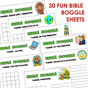 Bible Boggle Game: Family Worship, Homeschool Activity (printable ...