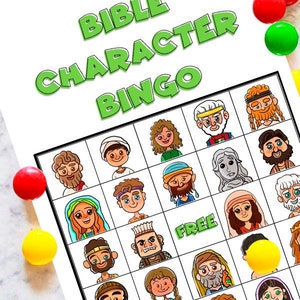 JW Game - Kids - Bible Character Bingo - PDF Download - Etsy