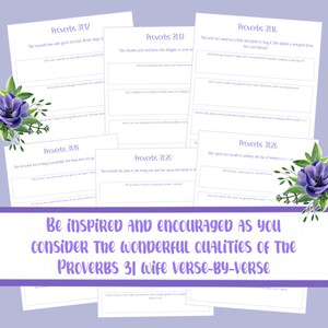 JW Proverbs 31 'capable Wife' Bible Study Journal - Instant Download - Etsy