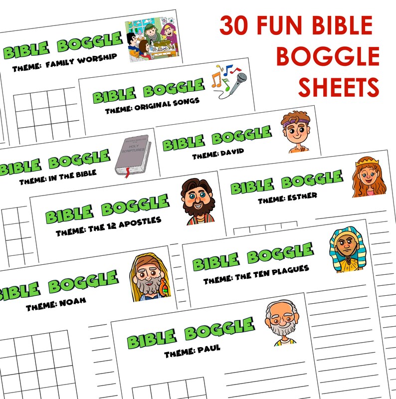 JW Kids Bible Boggle Game: Family Worship, Homeschool Activity ...