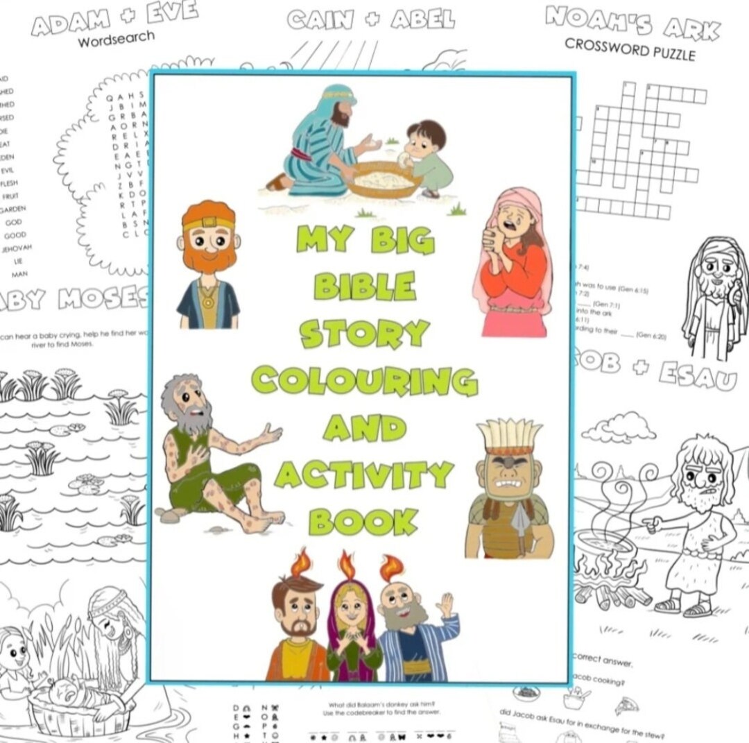 Bible Story Coloring & Activity Book for Kids - JW- Printable (PDF ...