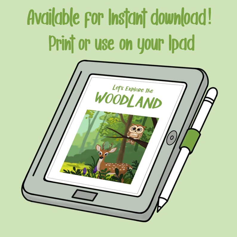 JW Kids Woodland Workbook Printable Homeschool Nature Study | Forest ...