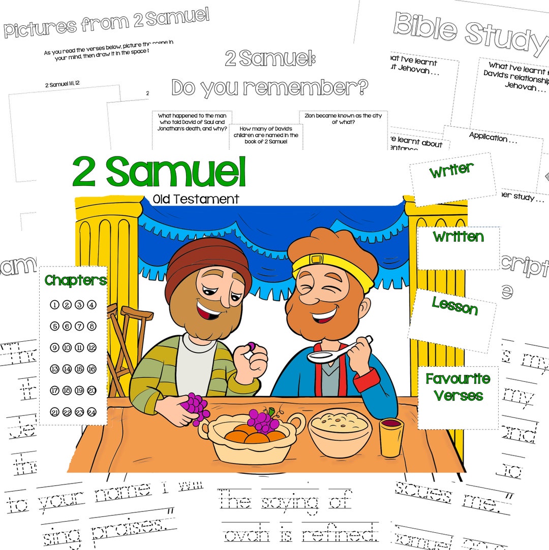 JW Kids Bible Activity - 2 SAMUEL - PDF Download - Etsy