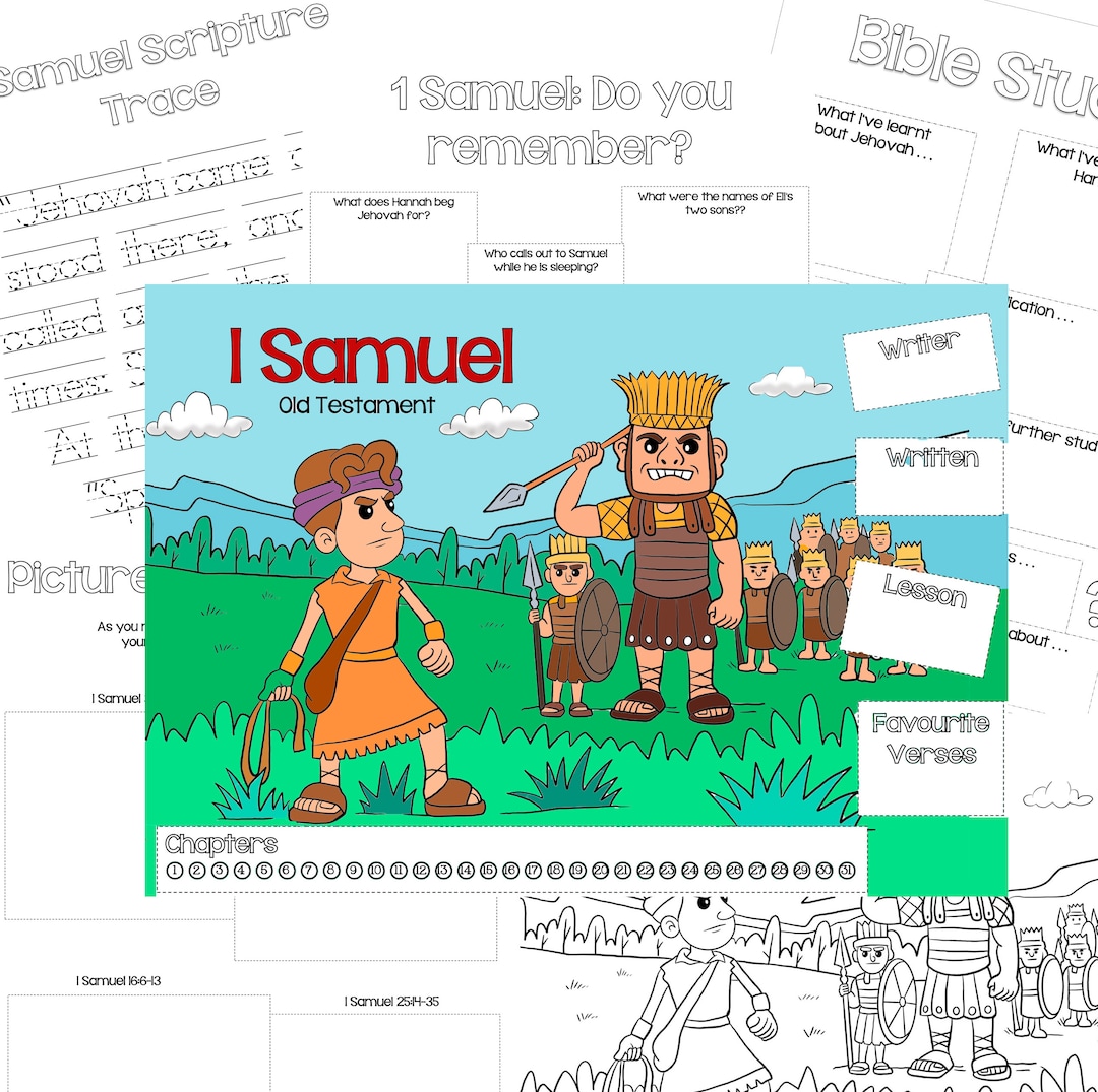 JW Kids Bible Activity -1 SAMUEL - PDF Download - Etsy