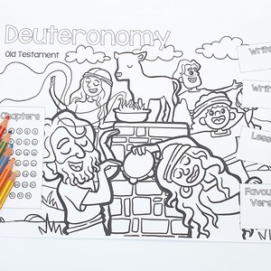 Deuteronomy Bible Book Reading Activity PDF Download | Etsy