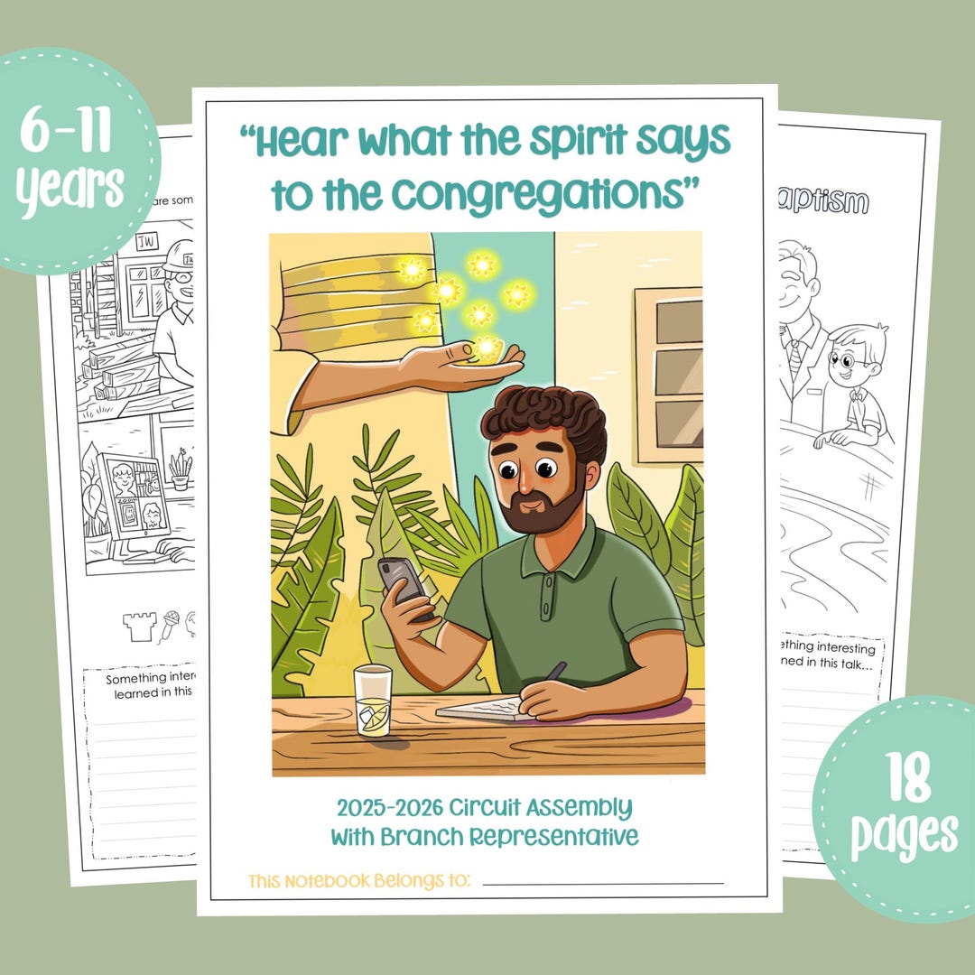 JW Kids 'hear What the Spirit Says' Circuit Assembly Activity Notebook ...