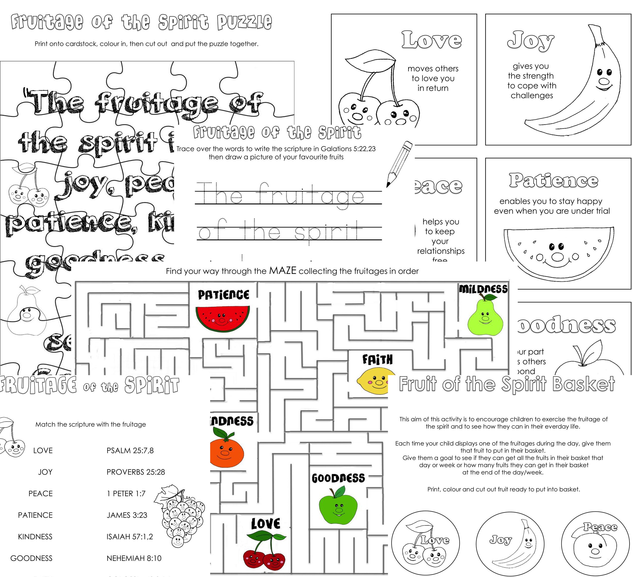 Fruit Of The Spirit Maze