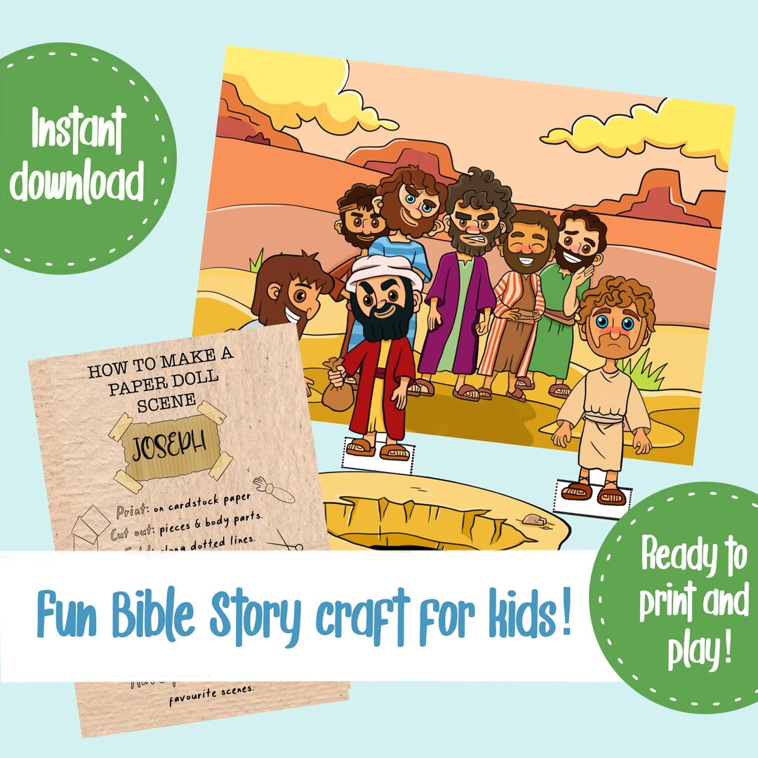 Joseph Bible Story Craft: Family Worship Activity (digital Download ...