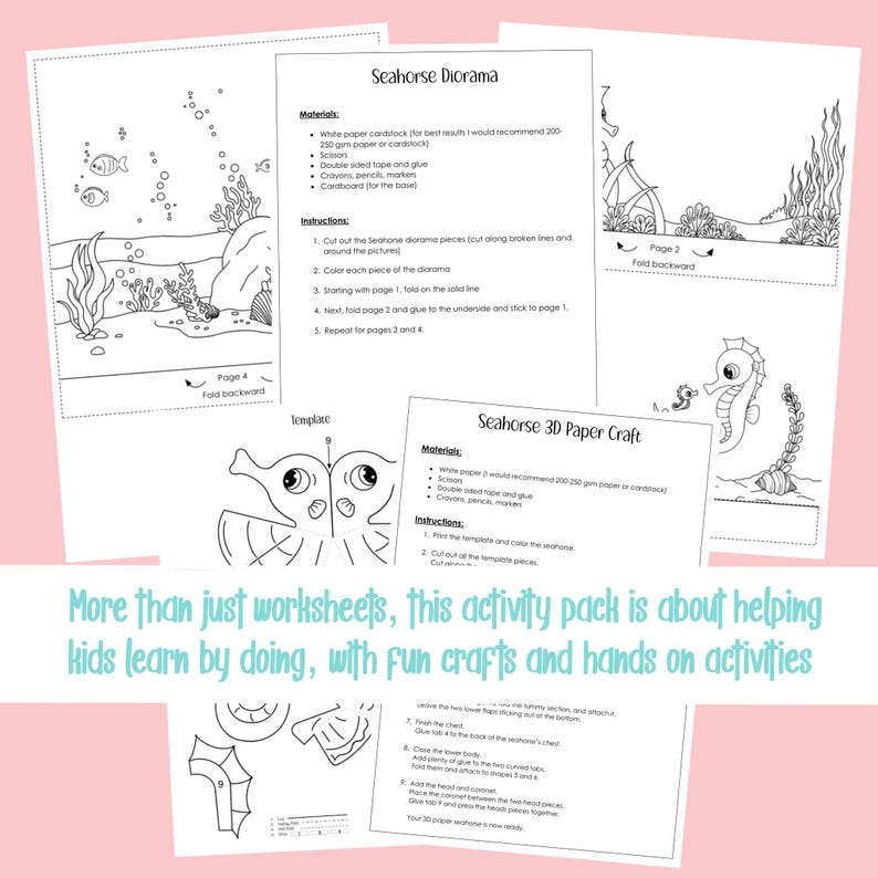 JW Kids Was It Designed? the Seahorse's Tail Family Worship Printable ...