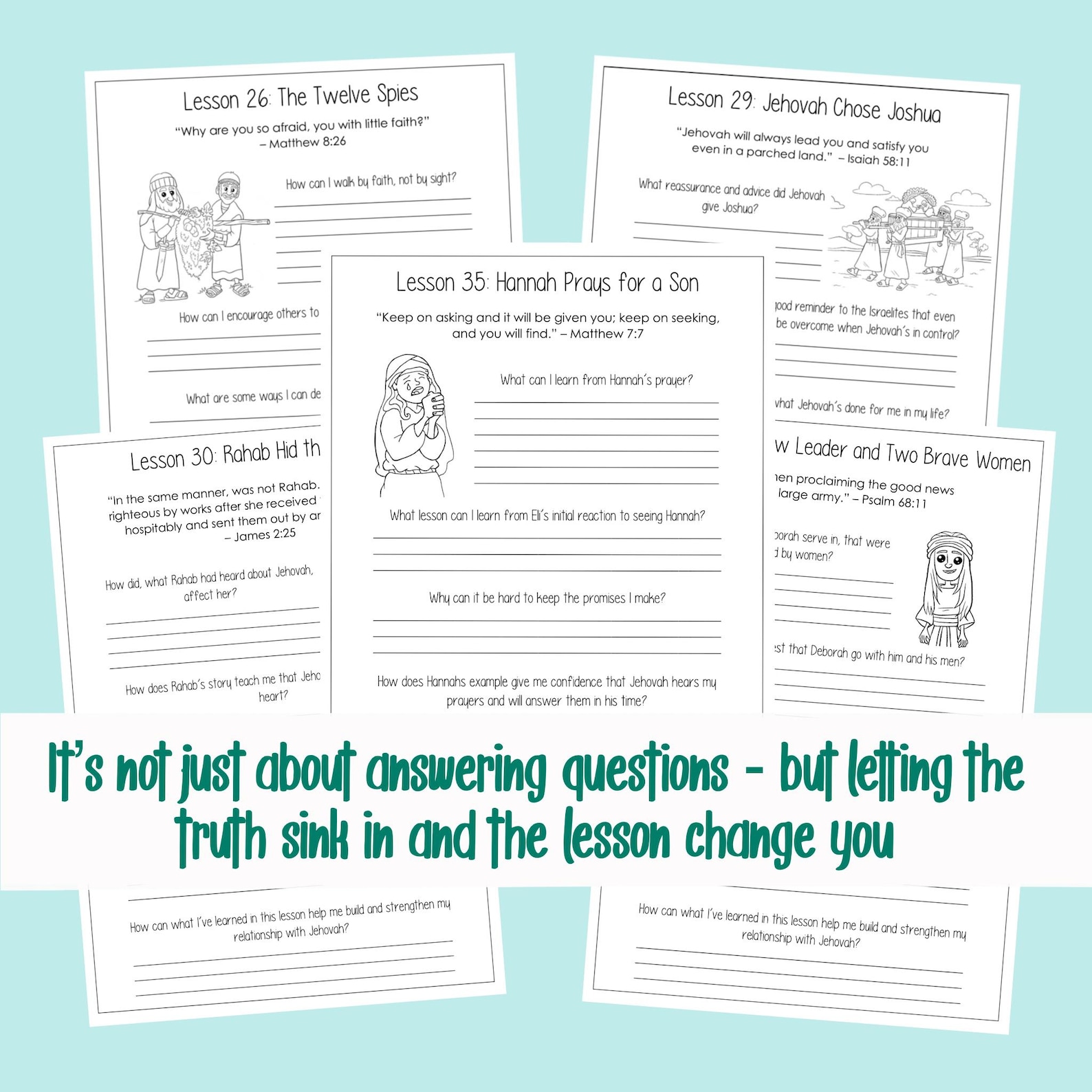 JW Bible Study Workbook: Lessons You Can Learn, Teen & Adult (PDF ...