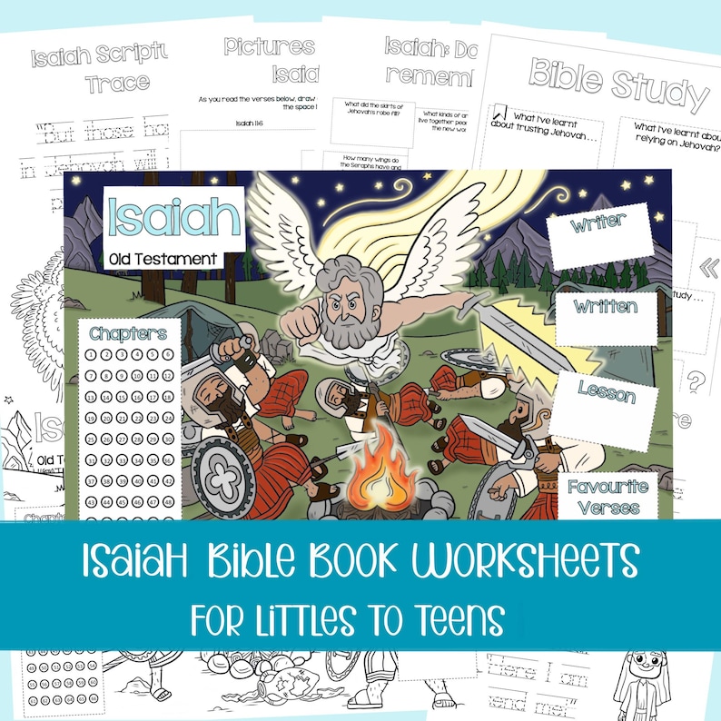 JW Kids - ISAIAH - Bible Book Activity - Printable - Digital Download ...