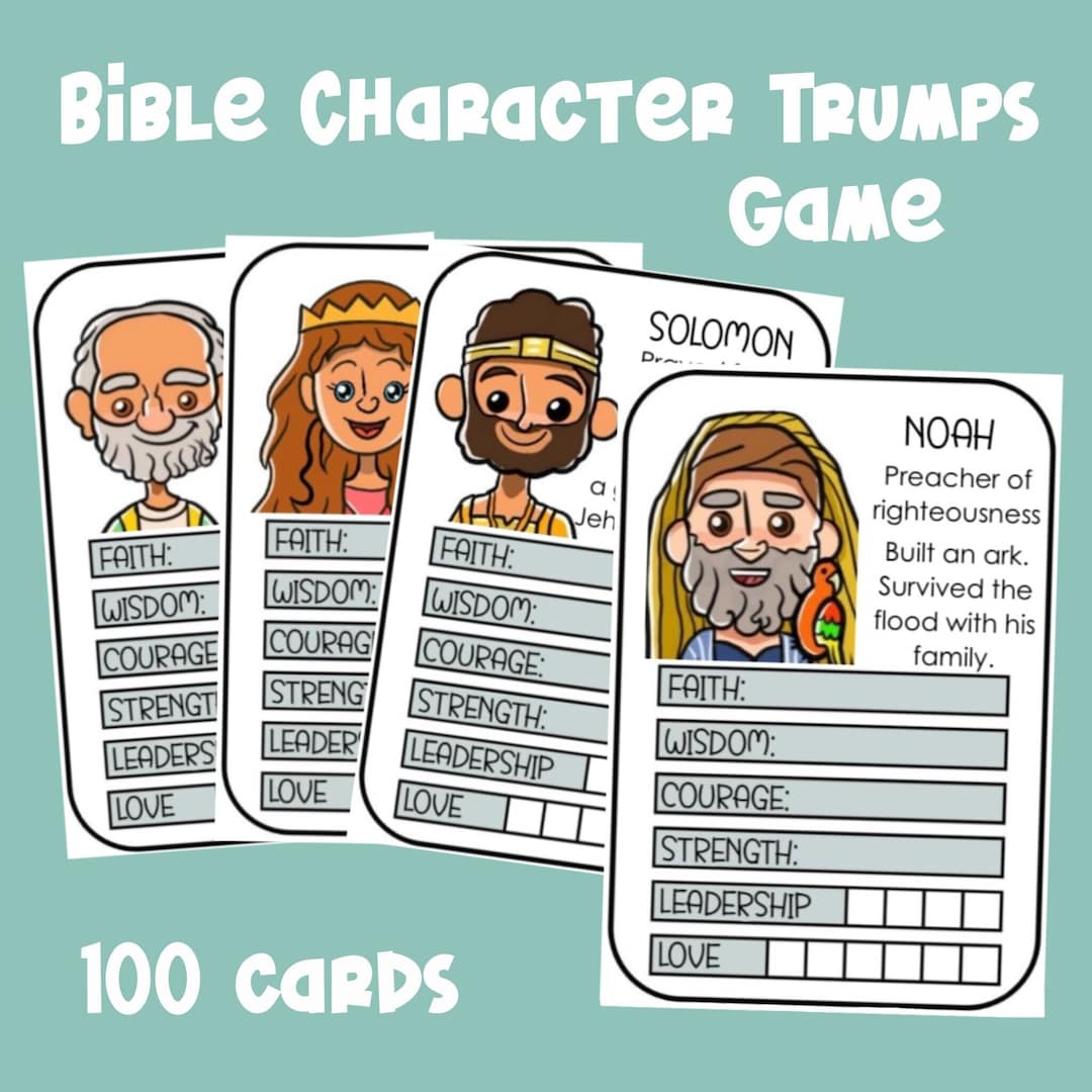 JW Game - TRUMPS - Bible Character Card Game - PDF Download - Etsy